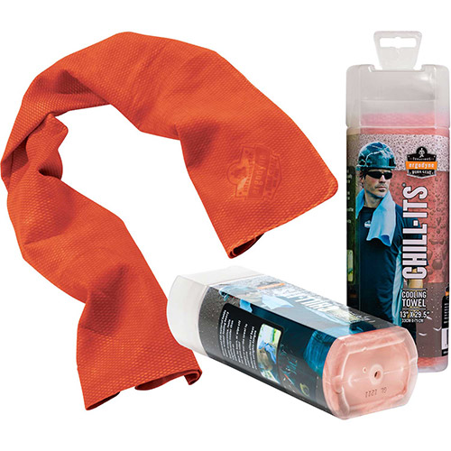 Ergodyne® Chill-Its® 6602 Evaporative Cooling Towel, Orange ...